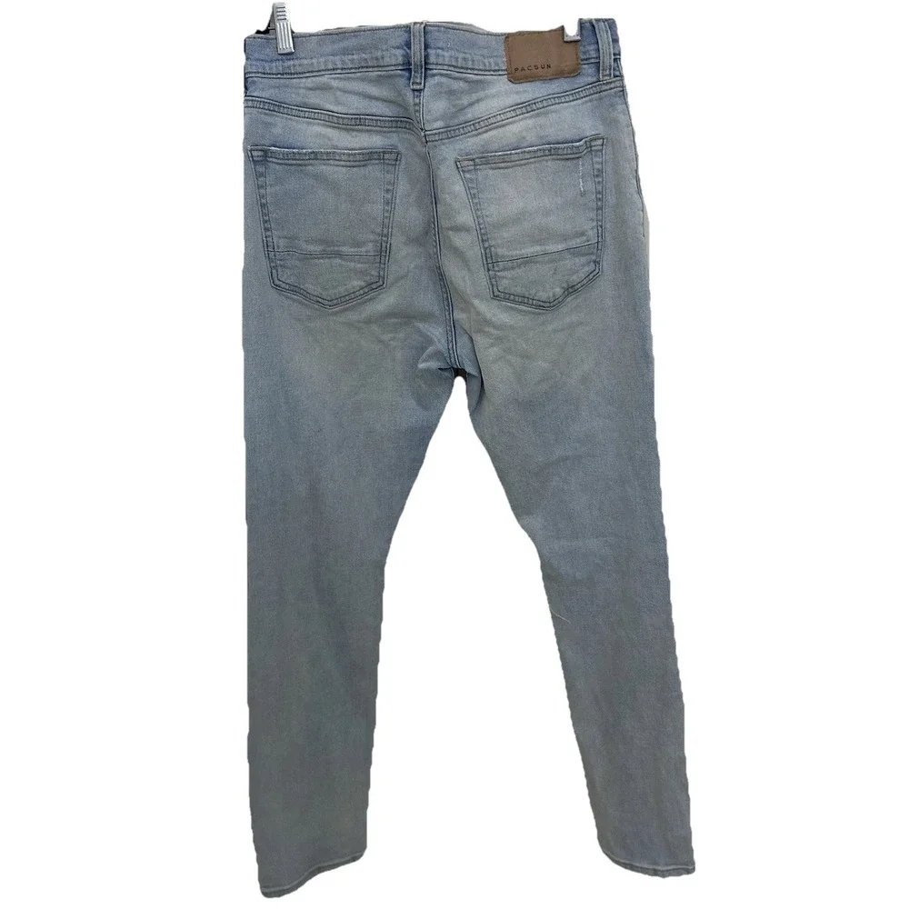 PacSun | Jeans | Pacsun Mens Slim Taper Distressed Light Wash Blue ...